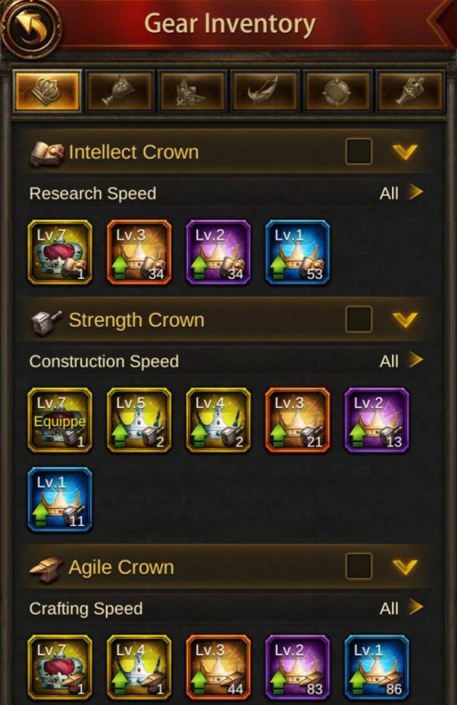 Evony Monarch Gear Guide - One Chilled Gamer