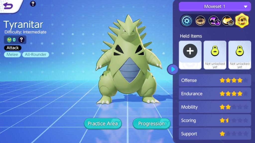Pokemon Unite Tyranitar Guide and Build - One Chilled Gamer